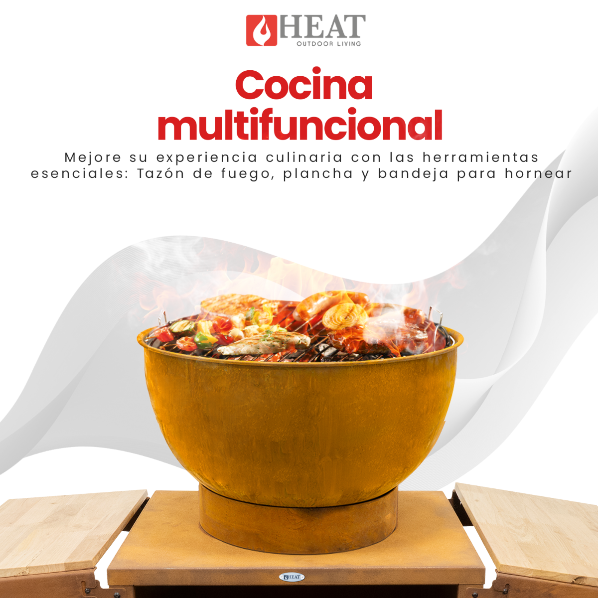 HEAT Kjok Außenküche Rost | Feuerkorb-shop.de